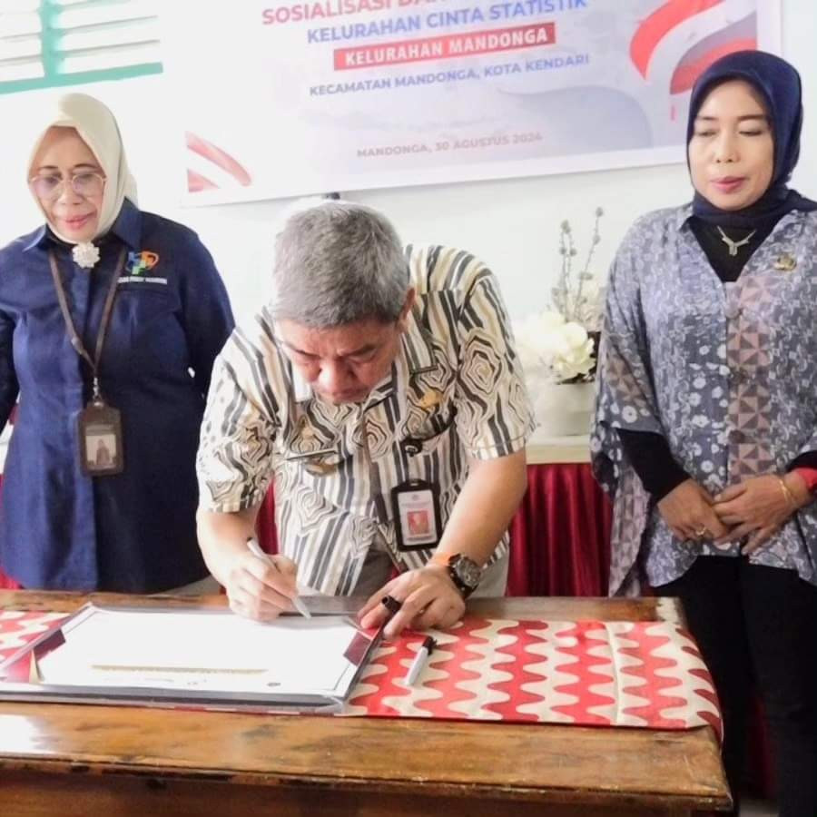 Kelurahan Mandonga Jadi Contoh Program Cinta Statistik